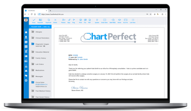 EHR and Practice Management Platform for Plastic Surgery | ChartPerfect